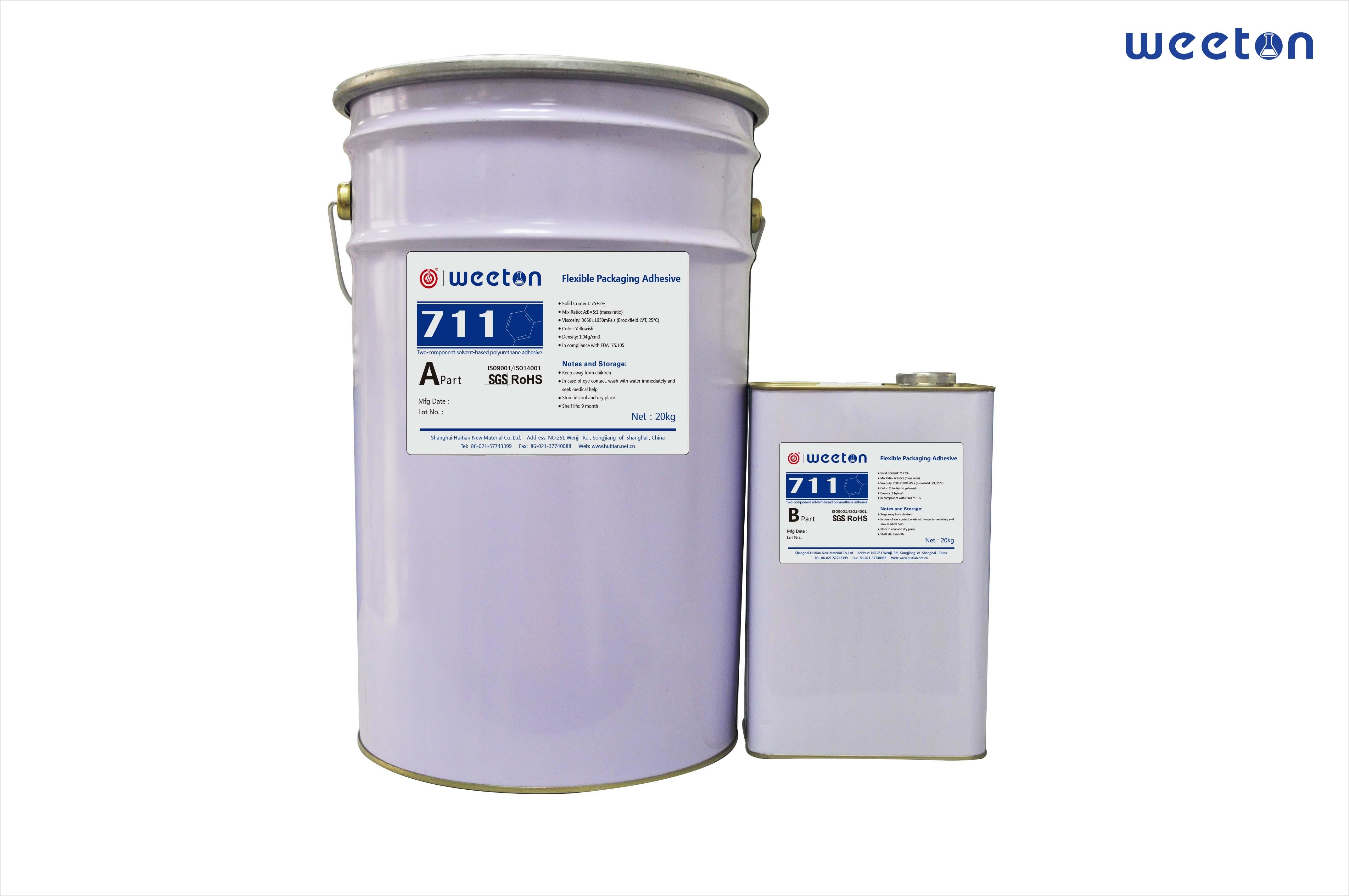 711A 711B Solvent-Based Laminating Adhesive Flexible Packaging Adhesive ...